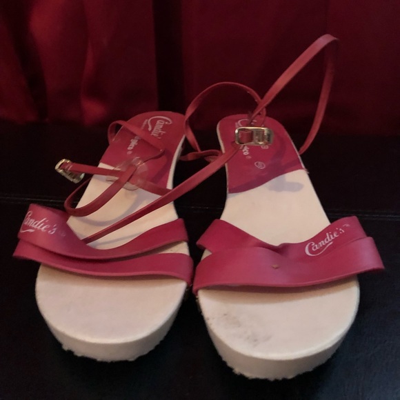 Shoes | Candies Pink Low Wedge Heel | Poshmark